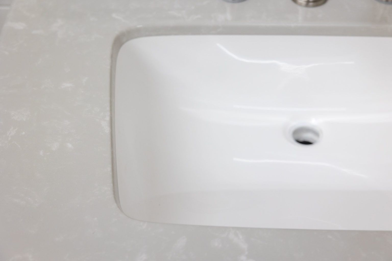 White on Steel Gray, Cultured Marble - MarCraft